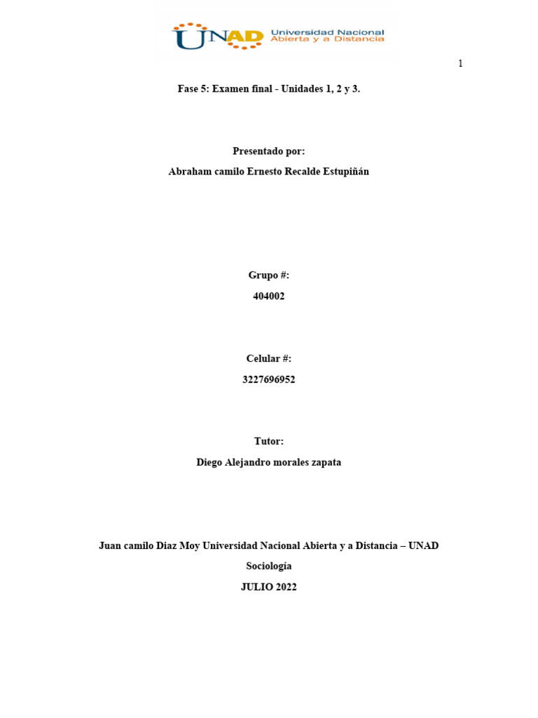 Fase 5 - Colombia en El Contexto Glocal | PDF | Ciencia y matemáticas