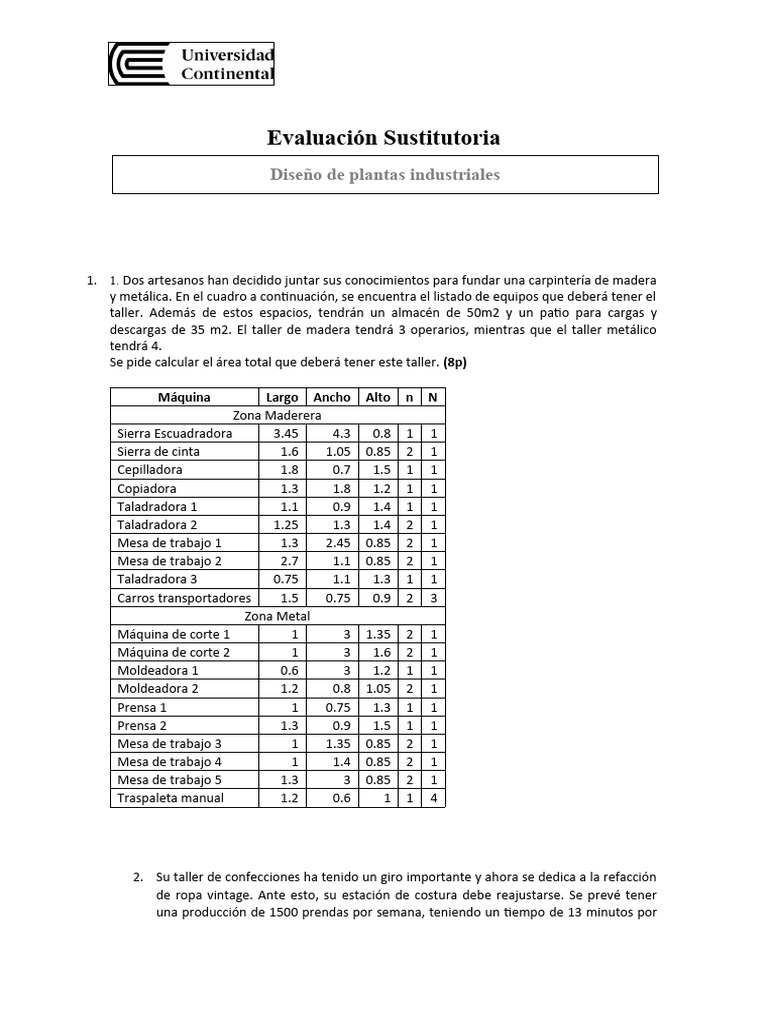 Evaluación Sustitutoria | PDF