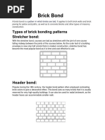 Types of Brickwork Bonds Explained | PDF | Building Materials ...