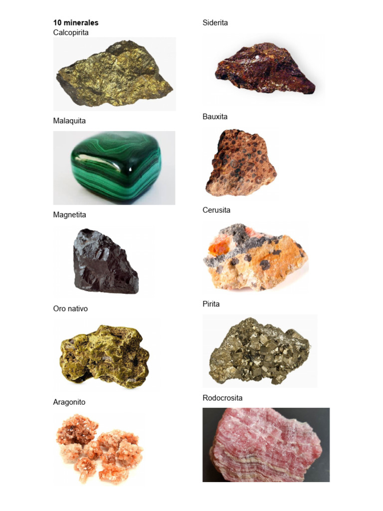 10 minerales | PDF