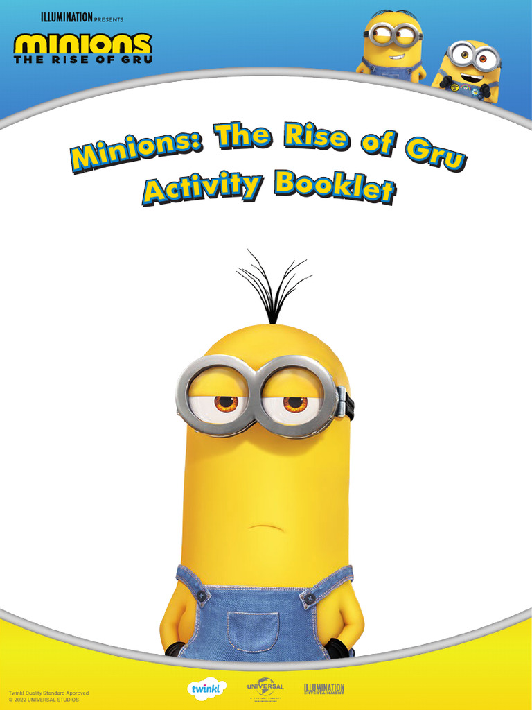 Minions: The Rise of Gru Activity Book | PDF