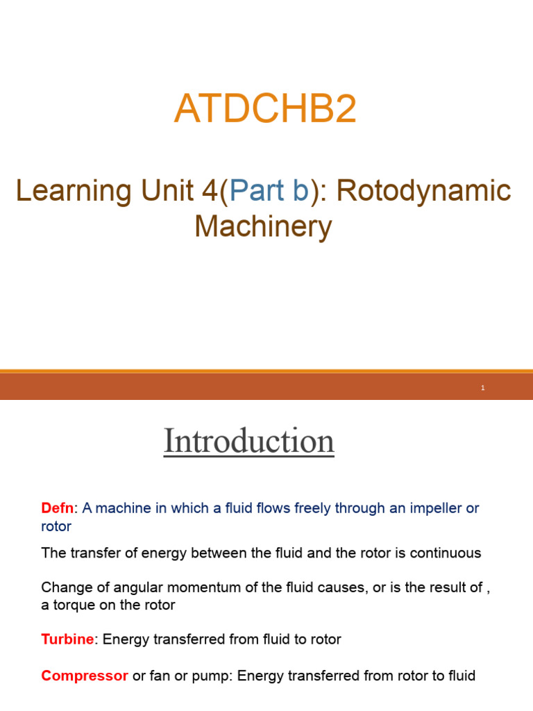 ATDCHB2 Learning Unit 4 Nozzles (Part B) Rotodynamic Machinery 2020 | PDF