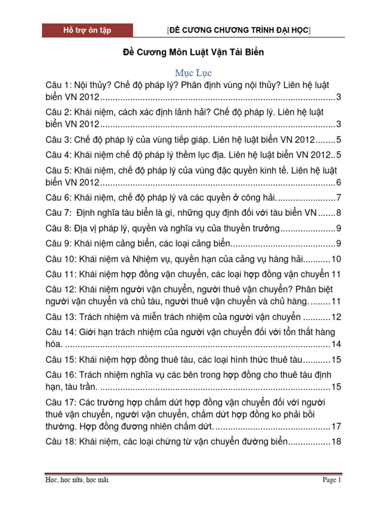 Luat Van Tai Bien | PDF