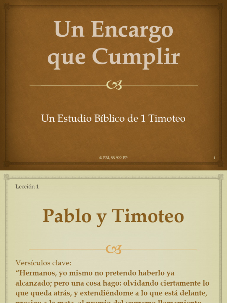 1 Timoteo | PDF