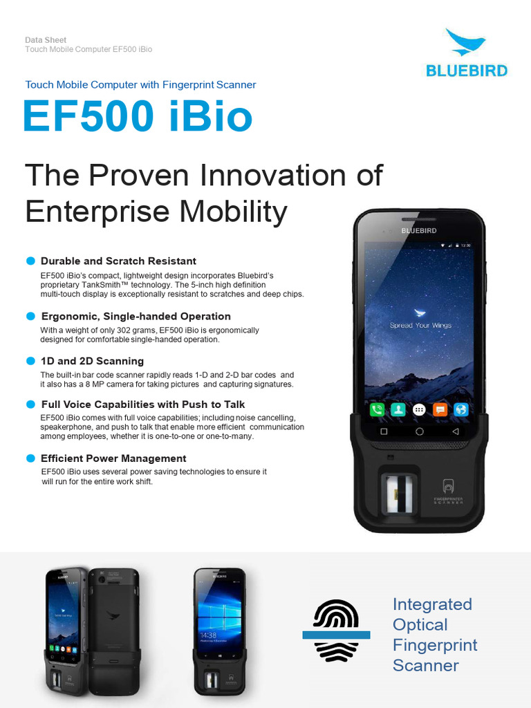 Bluebird EF500 IBio | PDF
