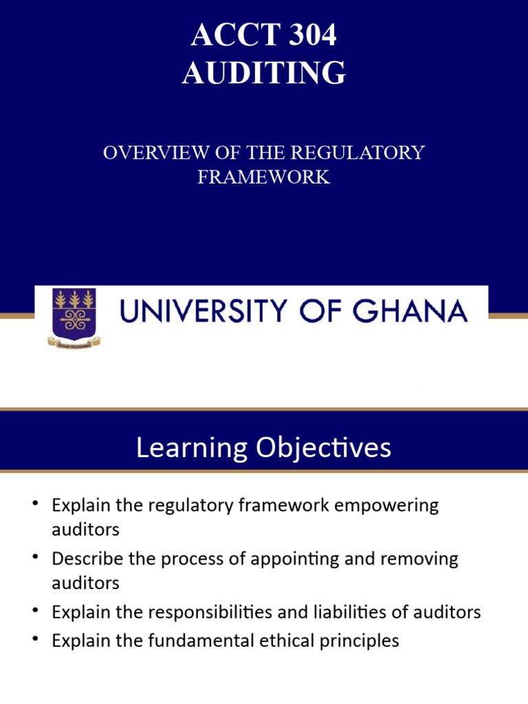 Auditing Lecture Week 2 & 3 | PDF | Audit | Accountant