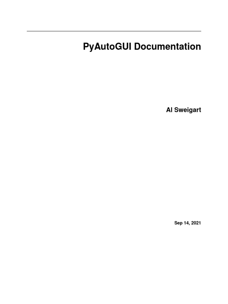 pyautogui | PDF