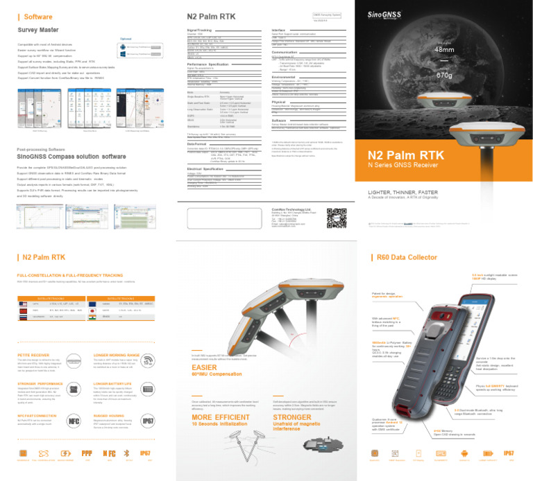 SinoGNSS N2 GNSS Receiver | PDF | Telecommunications | Computer Engineering