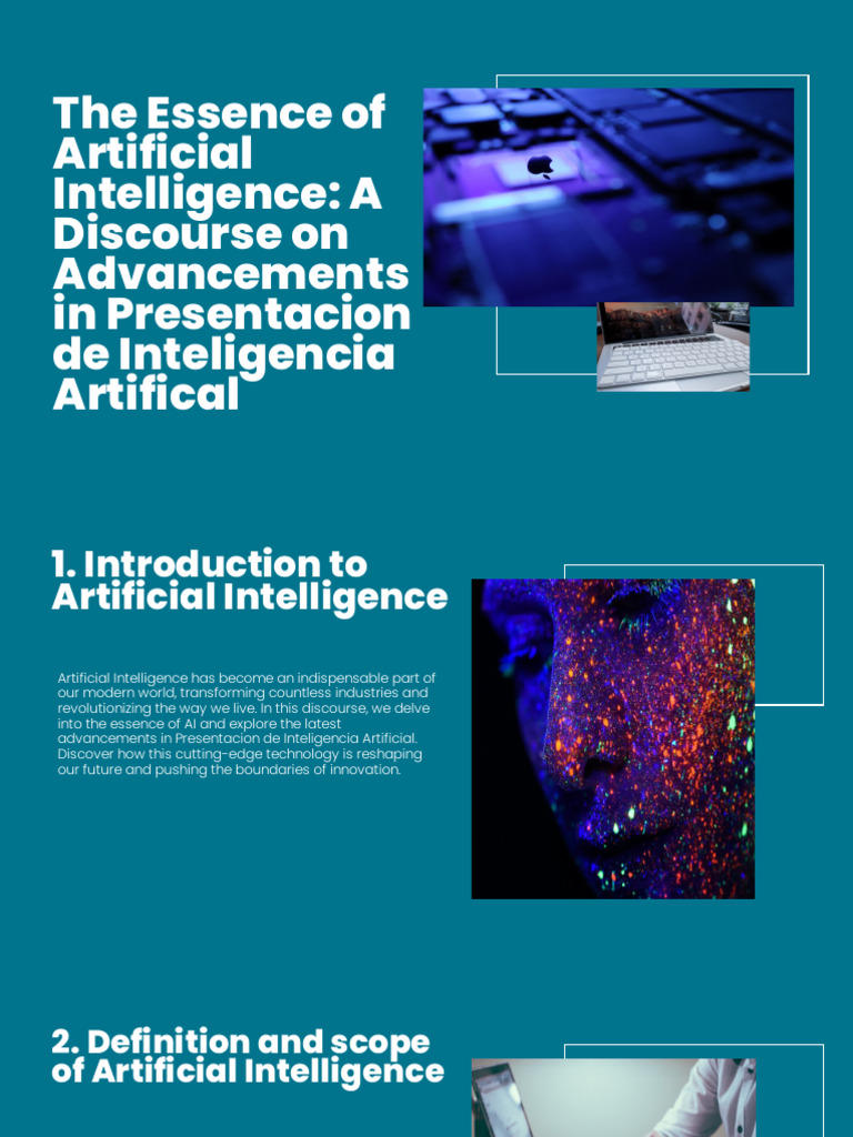 The Essence of Artificial Intelligence A Discourse On Advancements in Presentacion de ...