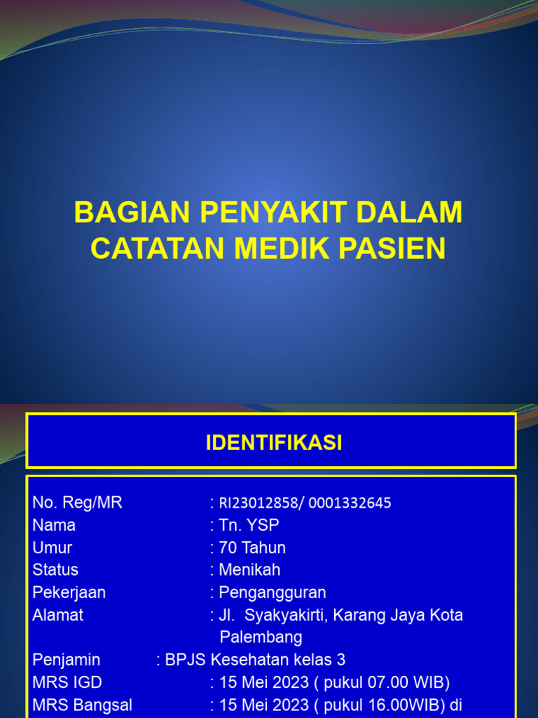 Tn. YSP, Hemoptoe Ec Susp TB Paru | PDF
