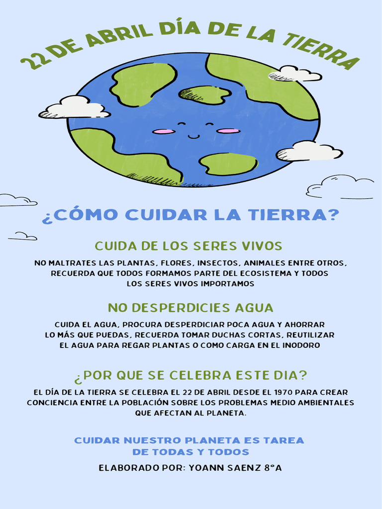 Separador de Igles Dia de La Tierra 22 de Abril | PDF