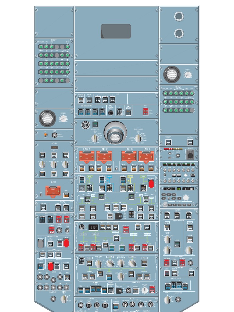 A340 Overhead Panel | PDF