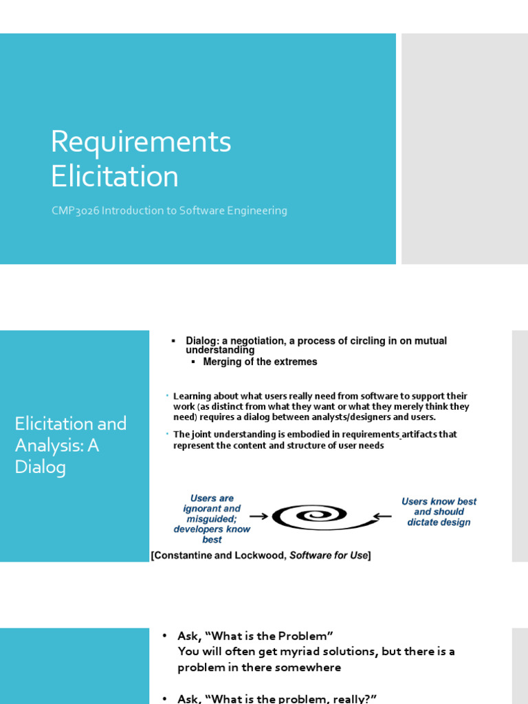 Requirements Elicitation | PDF