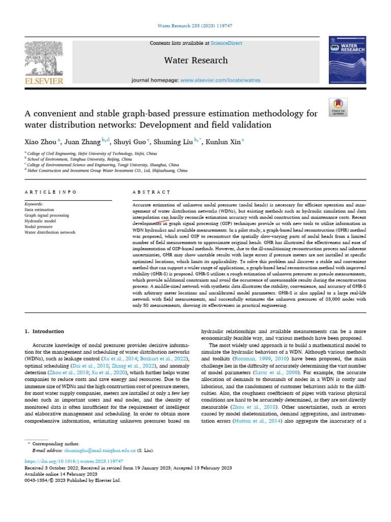 A Convenient and Stable Graph-Based Pressure Estimation Methodology For ...