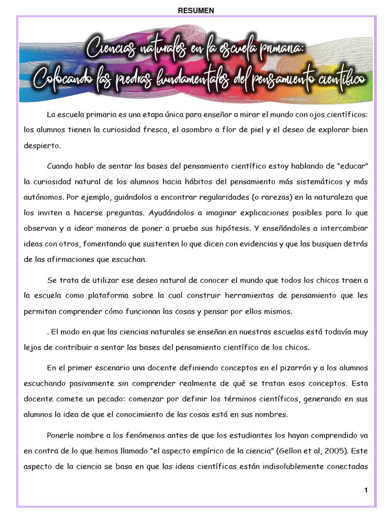 Resumen Texto 1 | PDF