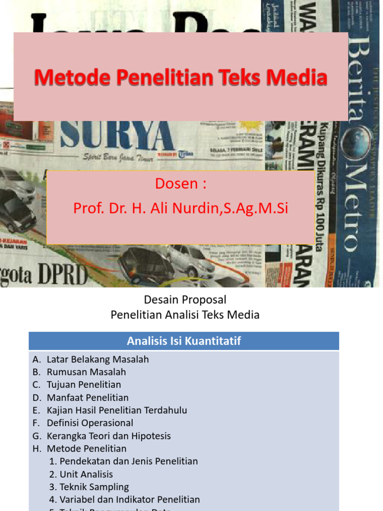 Desain Proposal ATM - Kuantitatif | PDF