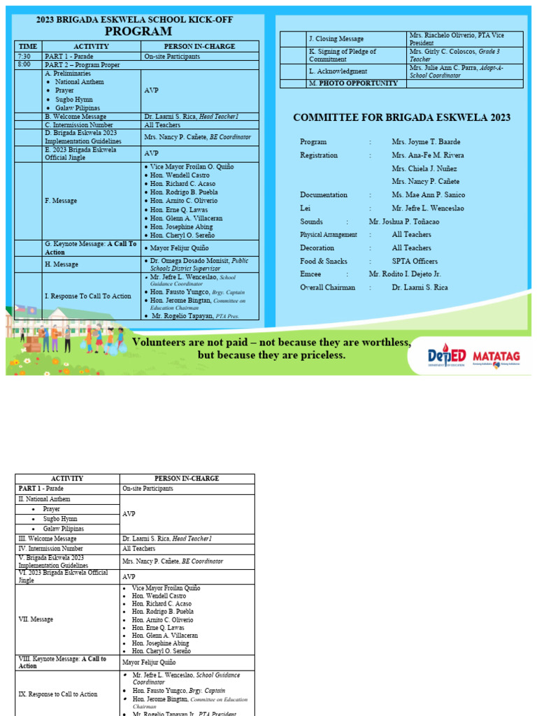 Brigada Program Sulod | PDF