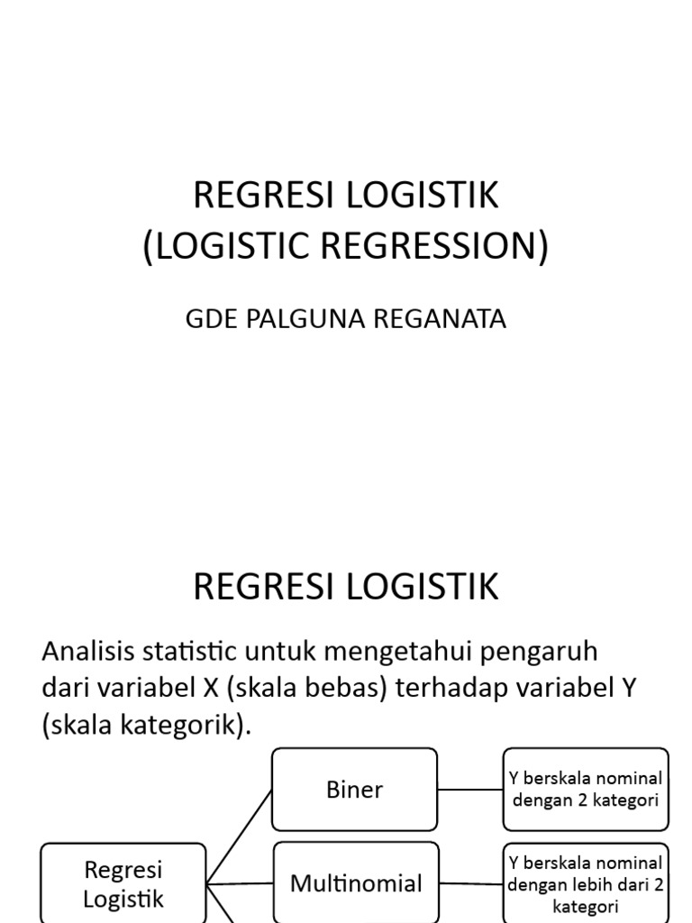 Analisis Regresi Logistik | PDF