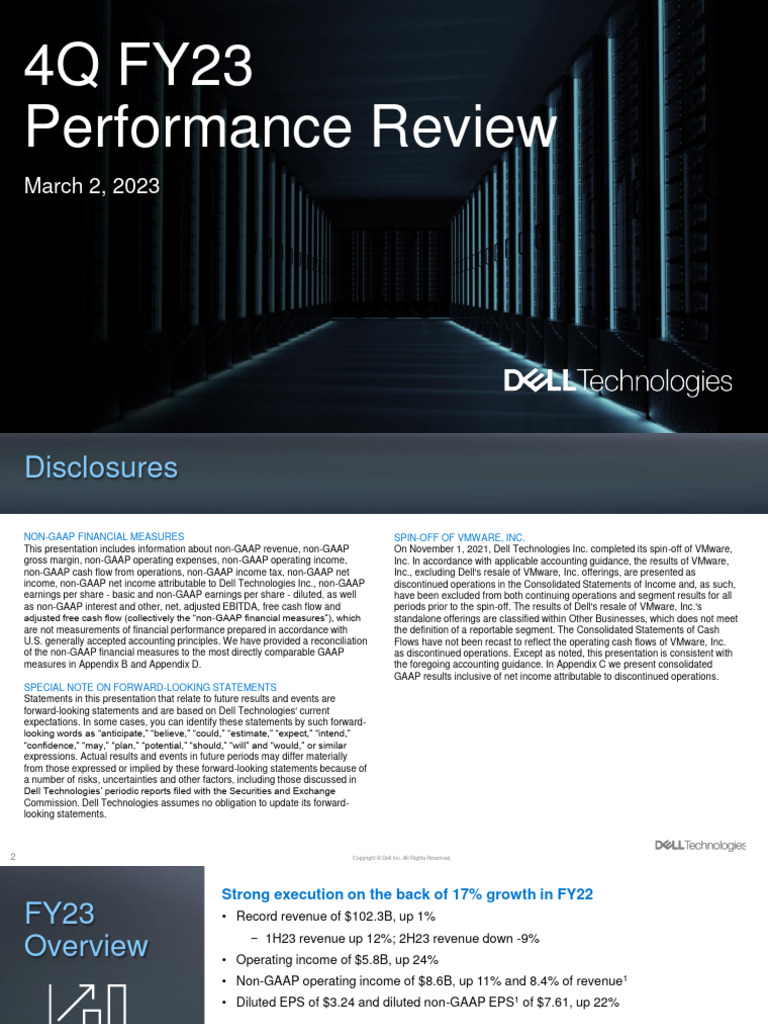 Q4 FY23 Performance Review | PDF | Cloud Computing | Dividend