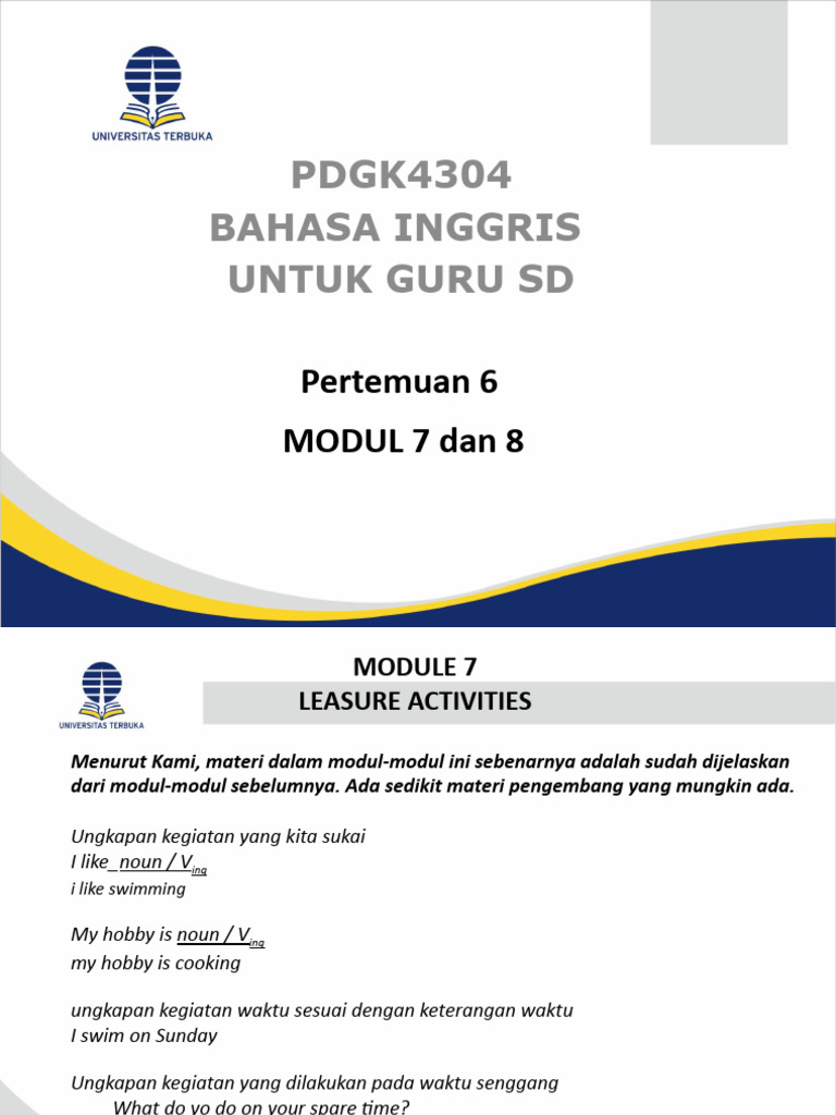 Presentation Modul 7 Dan 8 | PDF