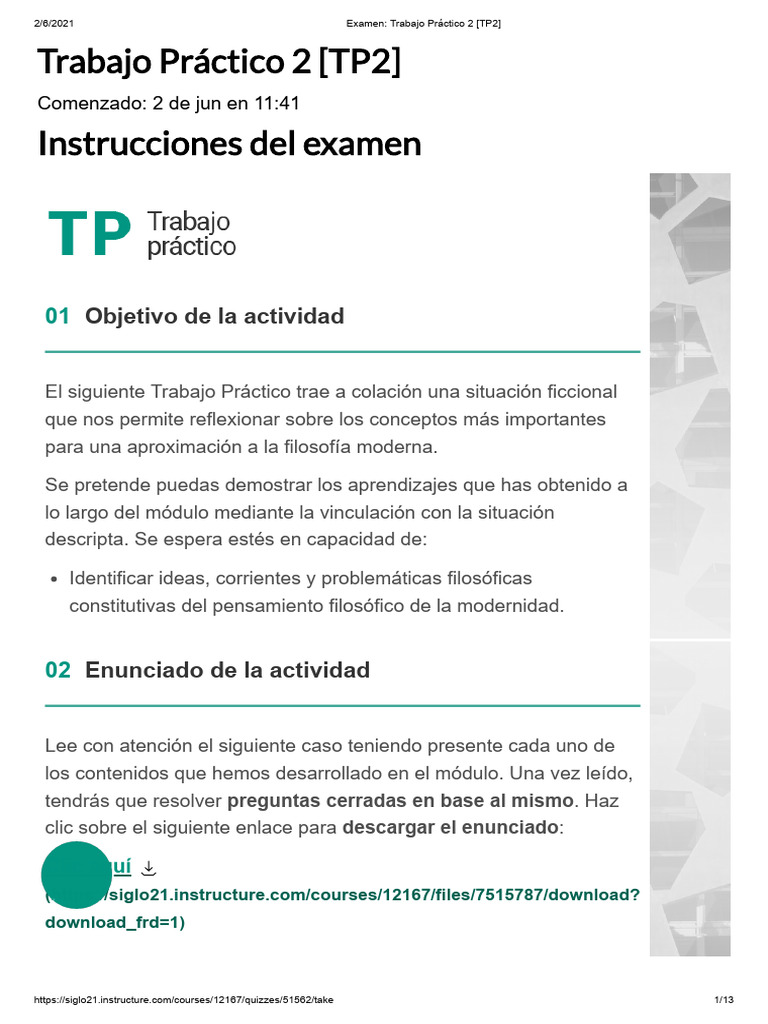 Examen - Trabajo Práctico 2 (TP2) 93.75% | PDF | Informática