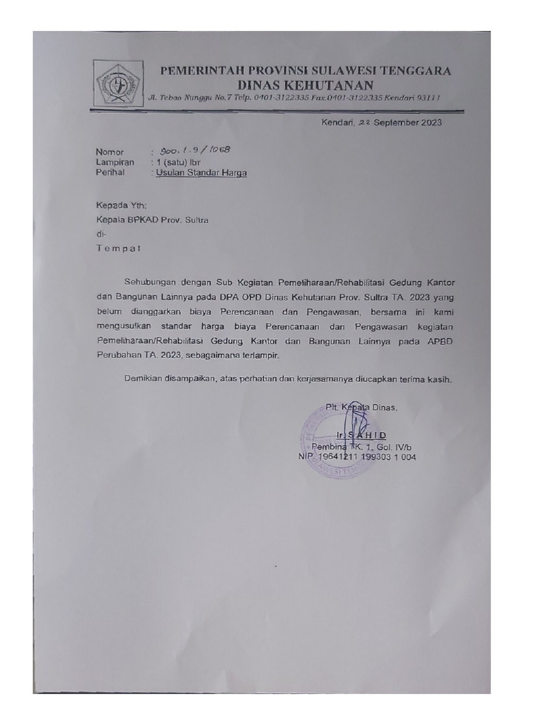 Usulan Standar Harga Perencanaan Pengawasan | PDF Usulan Standar Harga Perencanaan Pengawasan | PDF