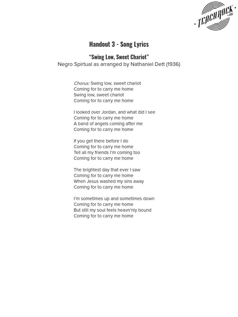 Handout-3-Song-Lyrics | PDF