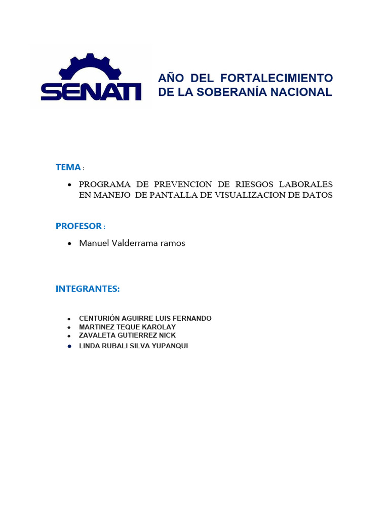 Grupo 3 Linda Rubali Silva Yupanqui | PDF | Riesgo