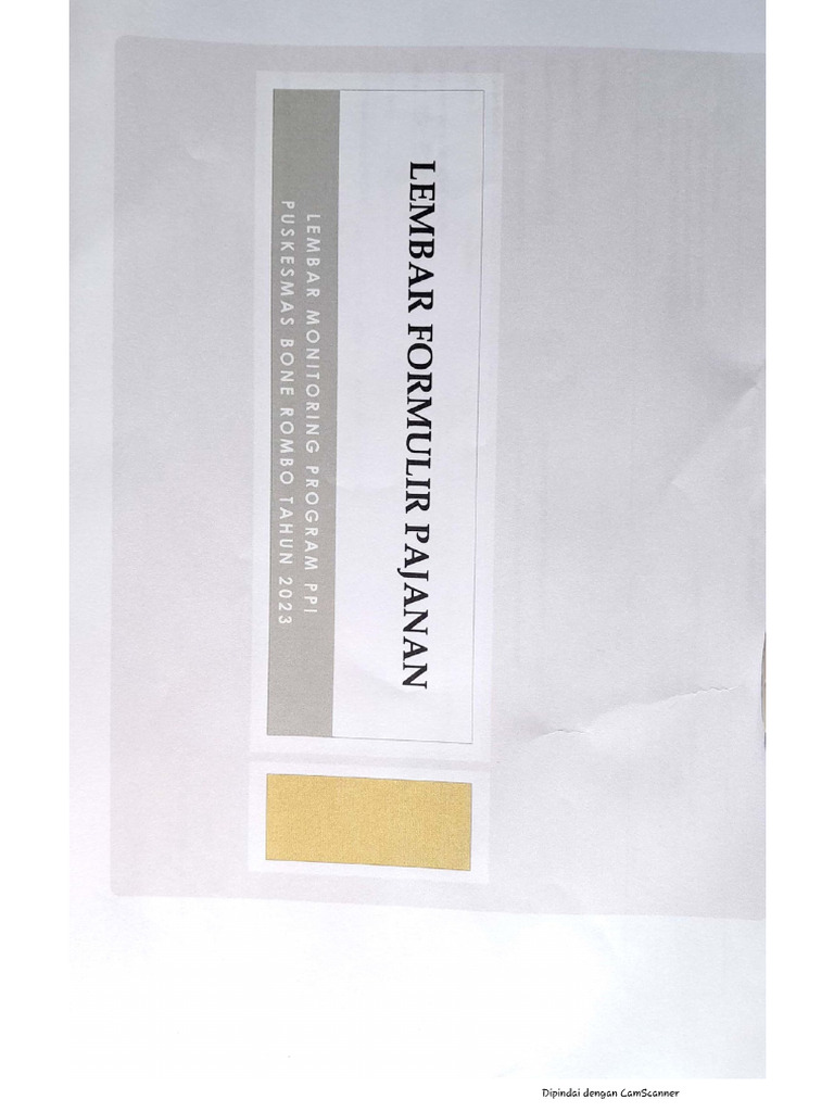 Form pasca pajanan | PDF