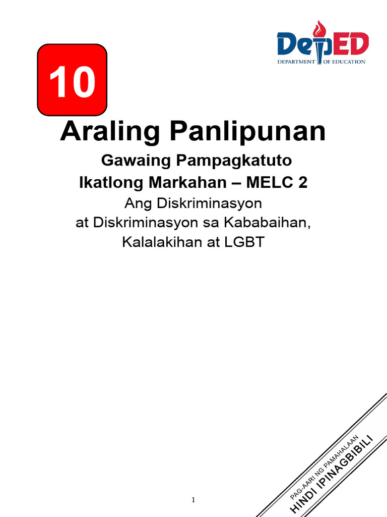 AP10 LAS Quarter 3 MELC 2 Final v2 | PDF