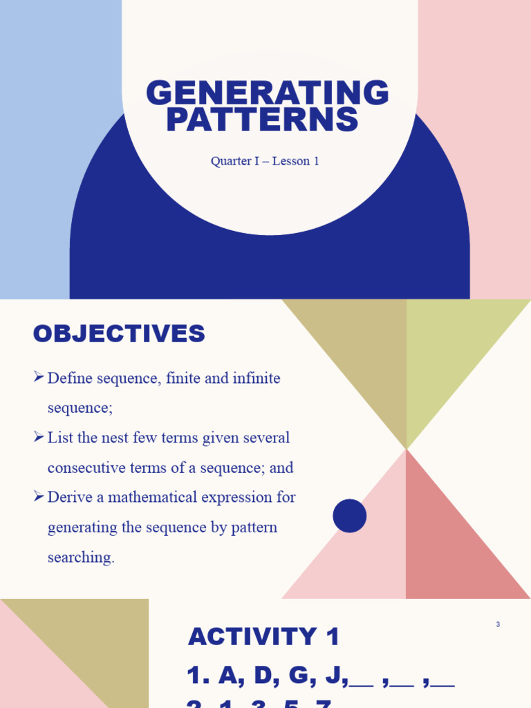 Generating Patterns | PDF
