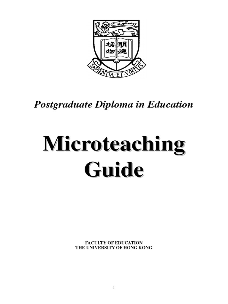 Microteaching Guidebook | PDF