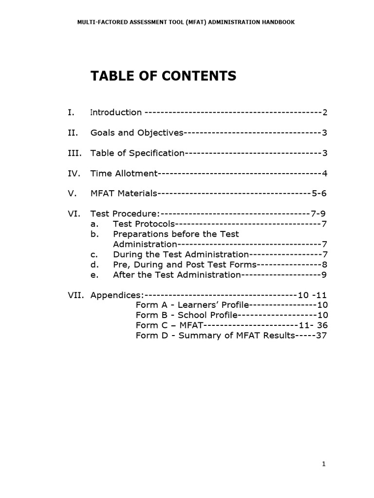 Mfat Tool With Materials | PDF | Learning | Clothing