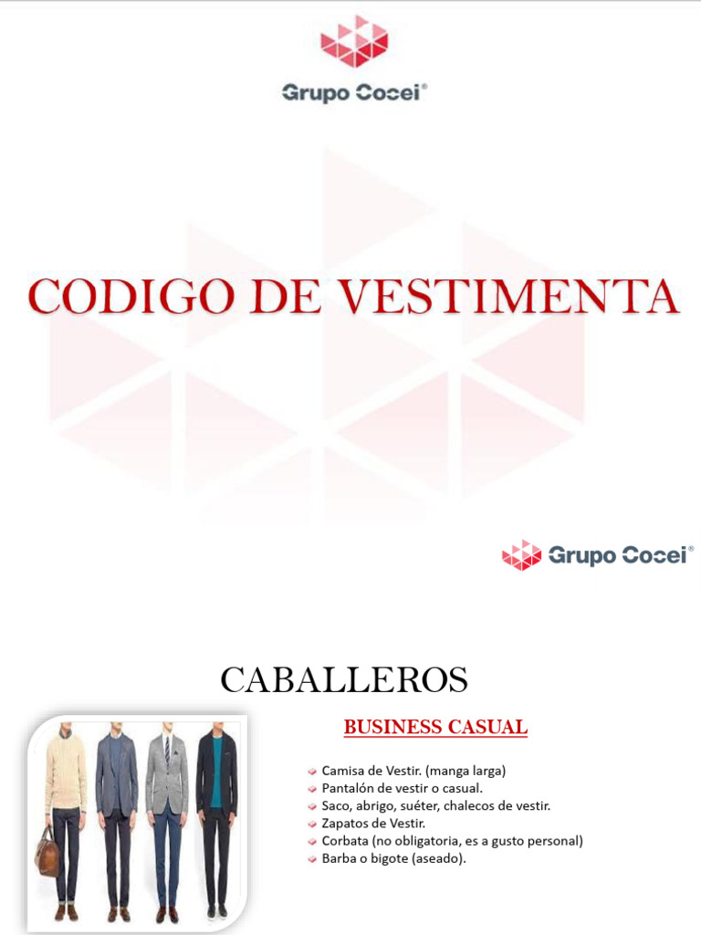 Codigo de Vestimenta | PDF