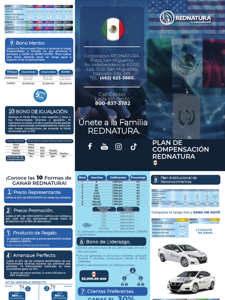Triptico Del Plan de Compensación | PDF | Química | Ciencias fisicas