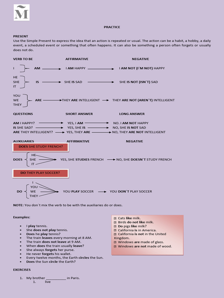 Grammar Booklet | PDF | Grammatical Tense | Verb