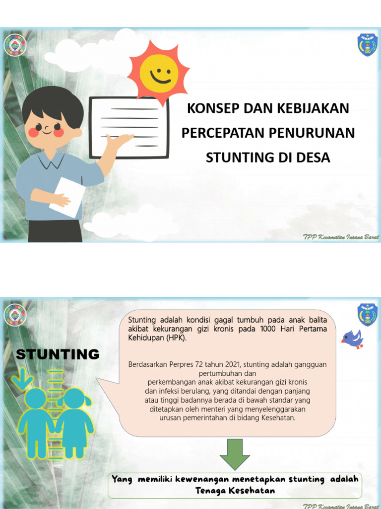 TPP Engky - Bahan Paparan Rembuk Stunting Desa | PDF