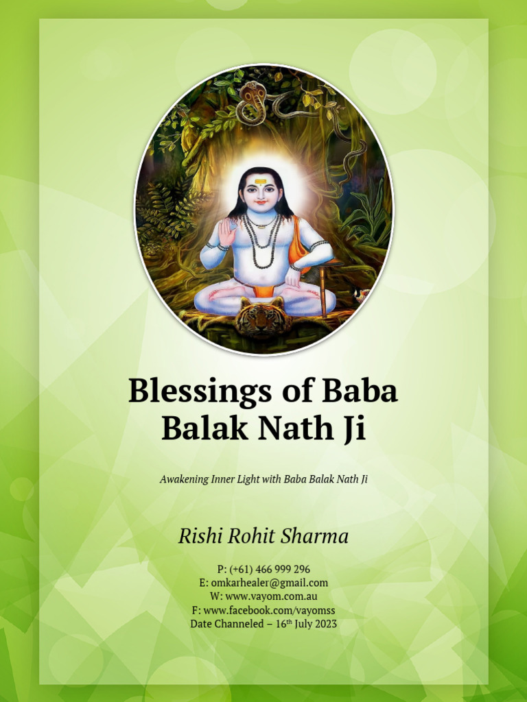Blessings of Baba Balak Nath Ji v1.1 | PDF