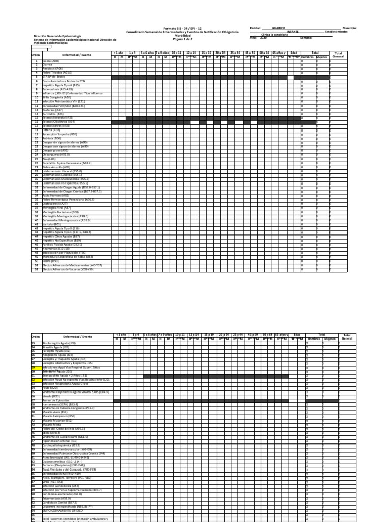 Informe EPI 12 Venezuela 2020 | PDF