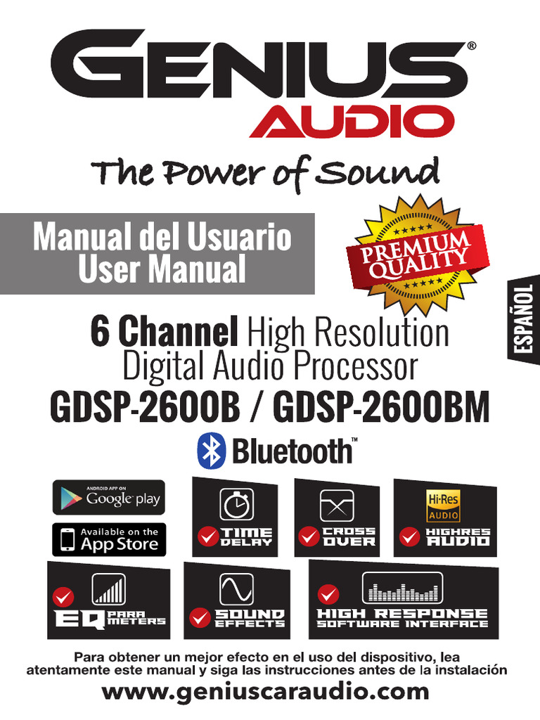 Manual 2020 GDSP-2600B y BM Spanish | PDF
