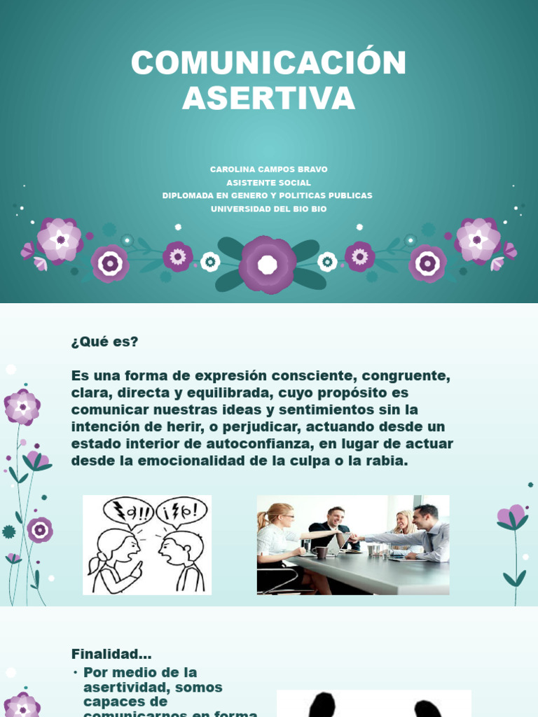 1° Comunicación Asertiva | PDF