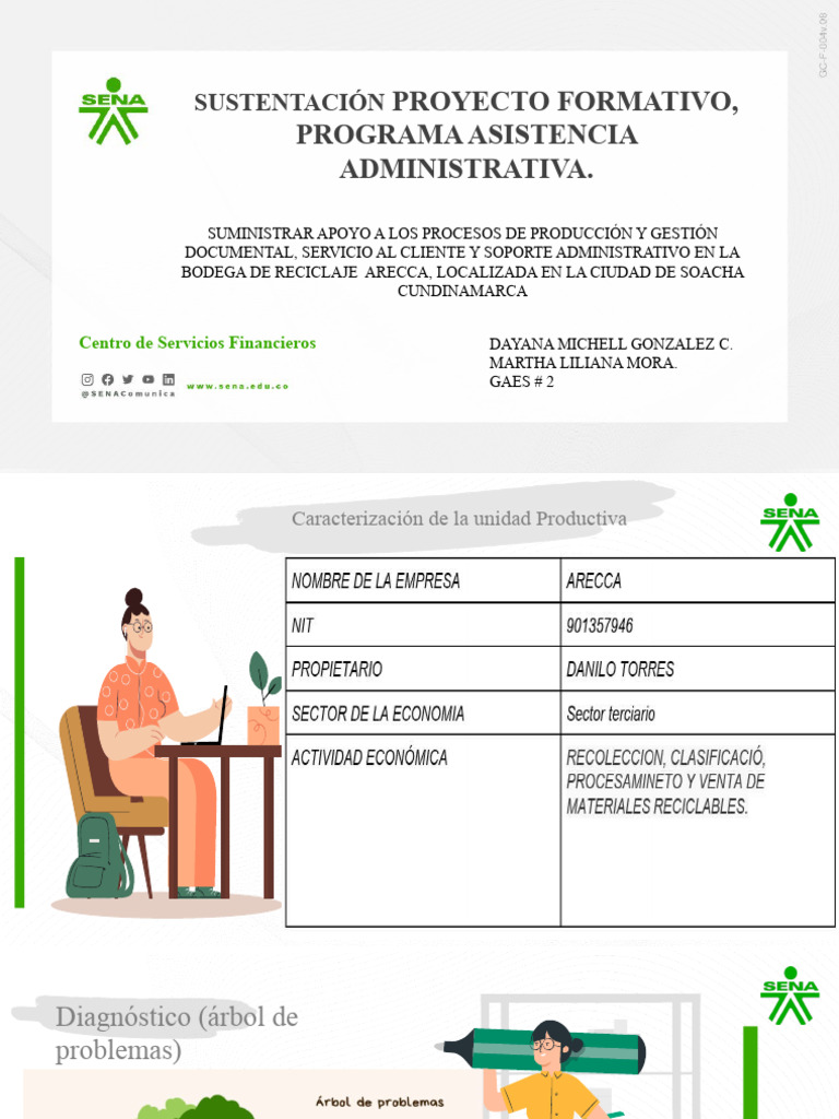 Presentacion Diapositivas Proyecto Sena | PDF