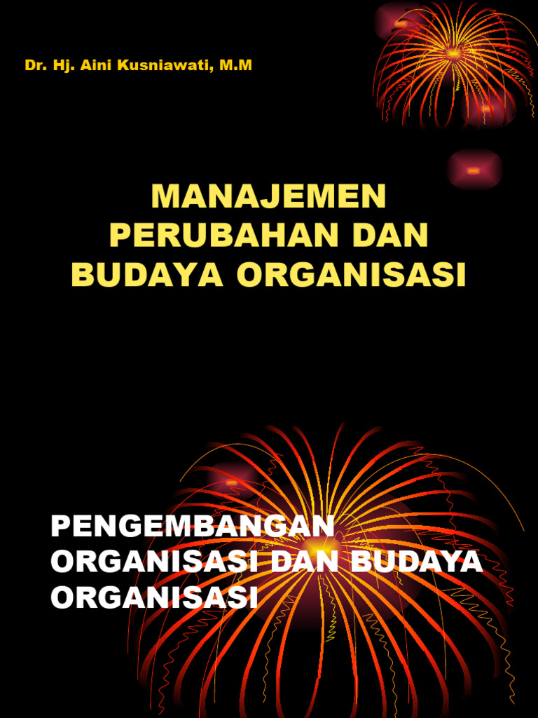 Manajemen Perubahan Organisasi | PDF