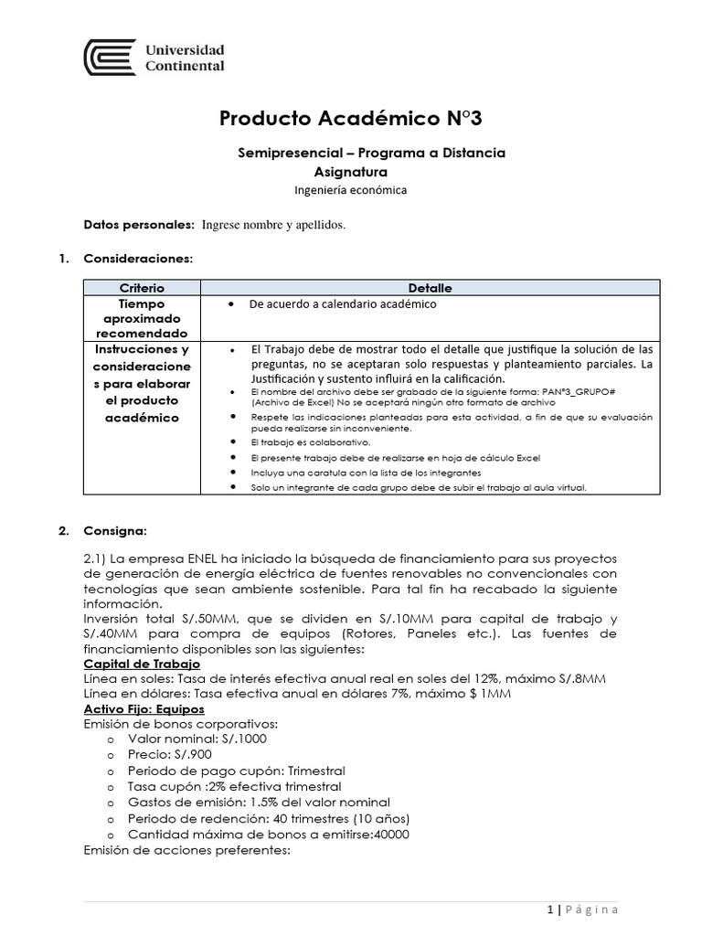 Producto Academico N°3 | PDF | Negocios