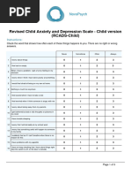 Children's Depression Inventory (CDI) | PDF