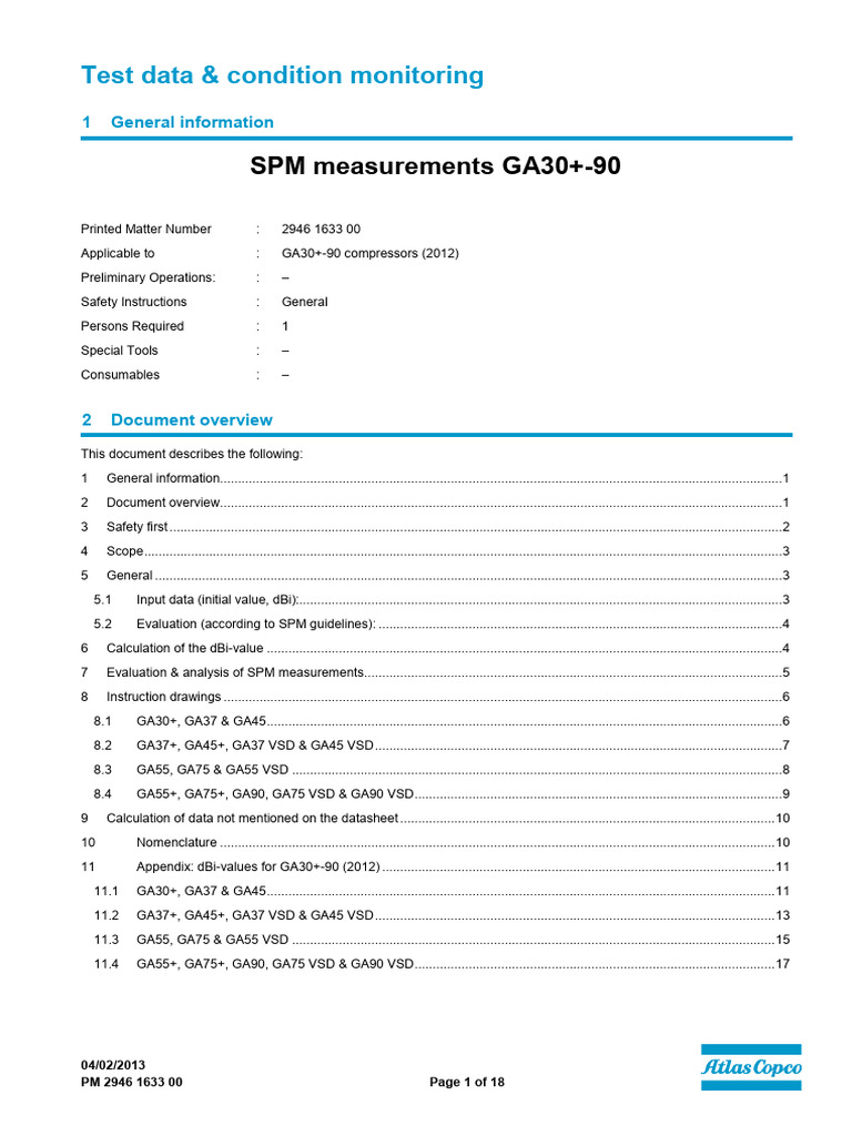 2946 1633 00 - SPM Measurements GA30-90 | PDF