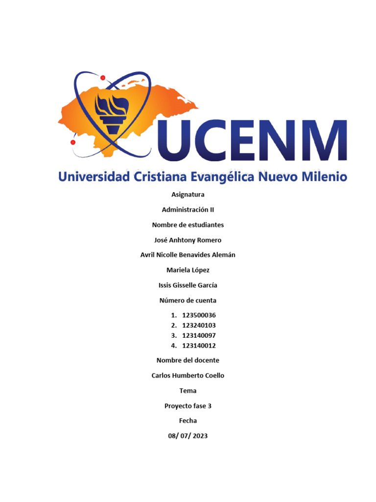 Proyecto Fase 3 | PDF Proyecto Fase 3 | PDF