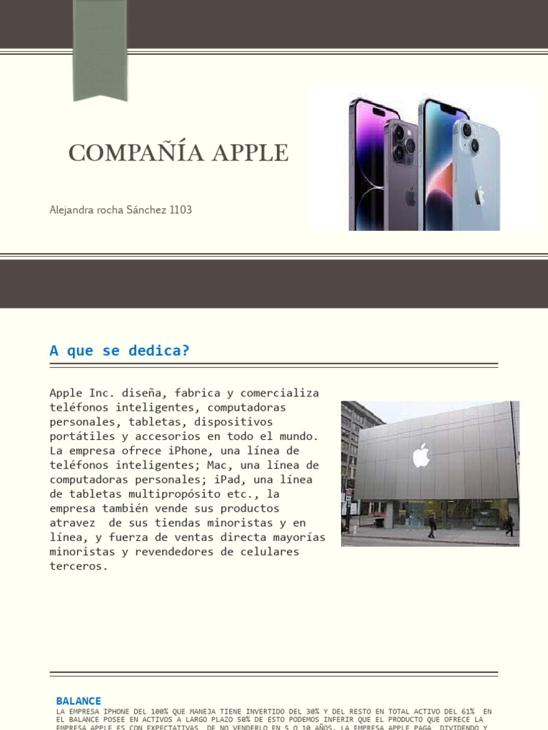 Compañía APPLE | PDF | Apple Inc. | Business