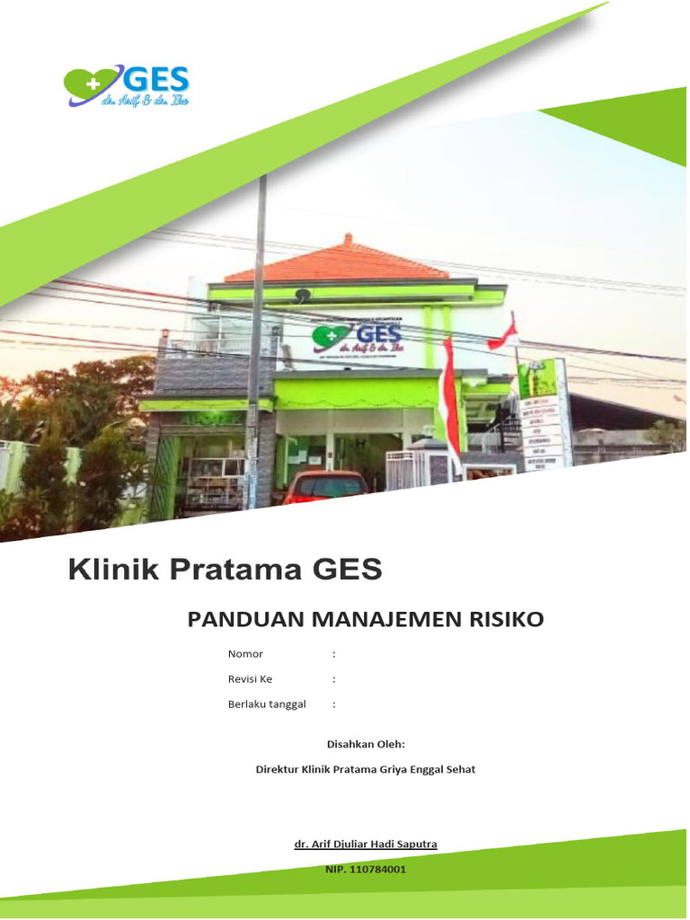 Panduan Manajemen Risiko Klinik Sehat | PDF | Kesehatan Holistik ...