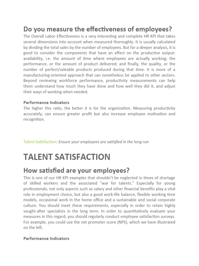 Do You Measure The Effectiveness of Employees | PDF | Business